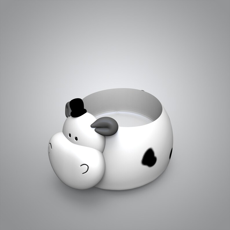 Cow Planter STL for 3D Printing - Etsy