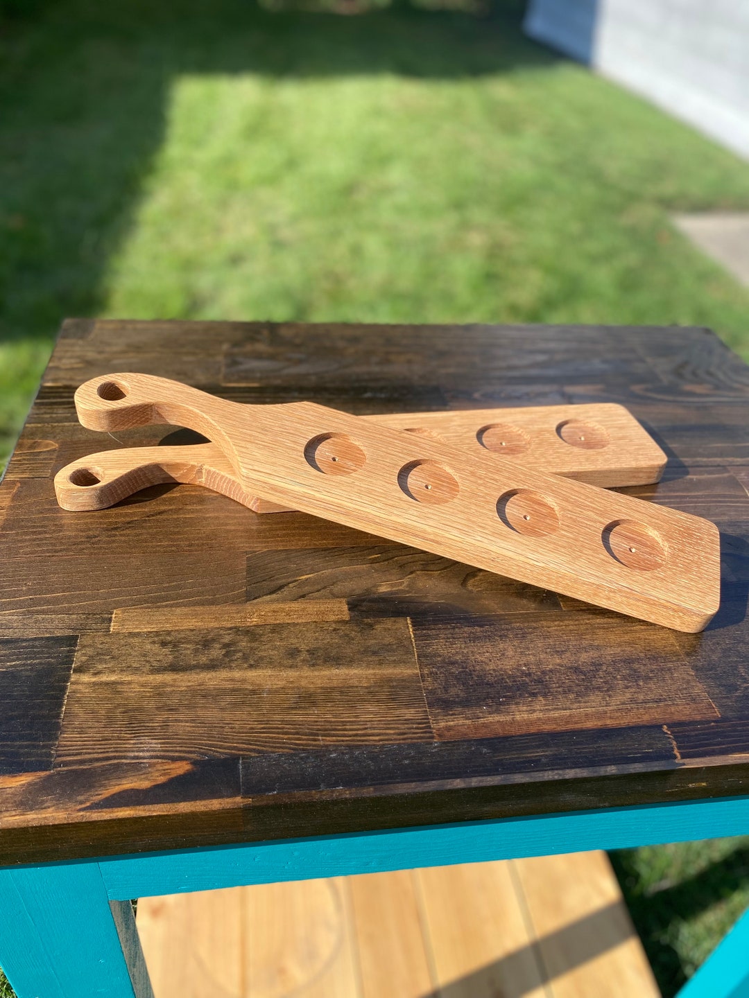 Personalized Oak Whiskey Tasting Paddle for Bourbon Flights / Made for ...