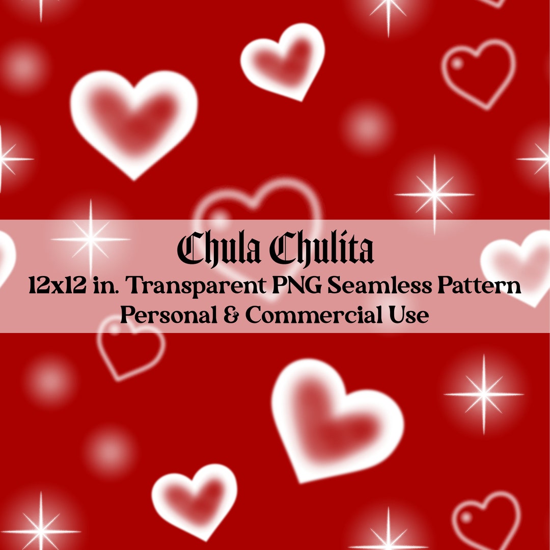 Transparent Hearts Seamless - Etsy