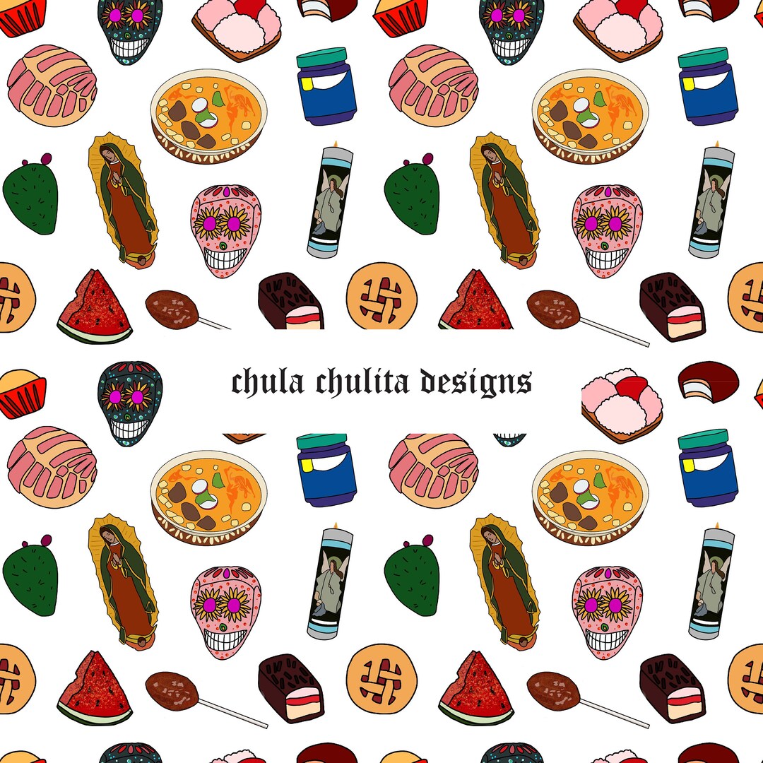 Latino Things Seamless JPEG File, Hispanic Seamless, Latino Seamless ...