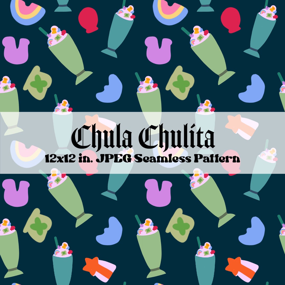 St. Patrick's Day Milkshake Seamless JPEG File, St. Patricks Day ...