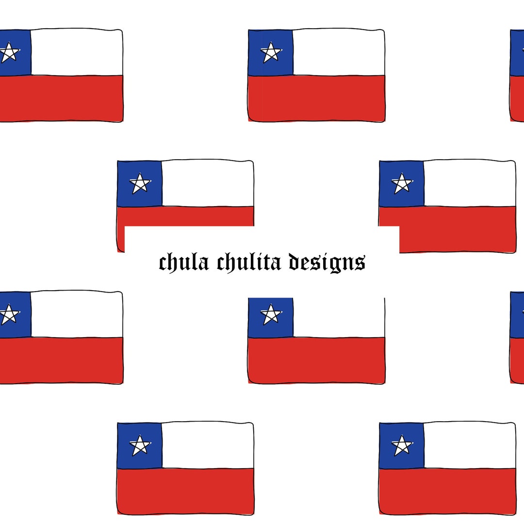Chile Flag Seamless File, Chile Flag Seamless Pattern, JPEG, Latino ...