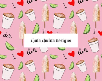 Elote Seamless Jpeg - Etsy