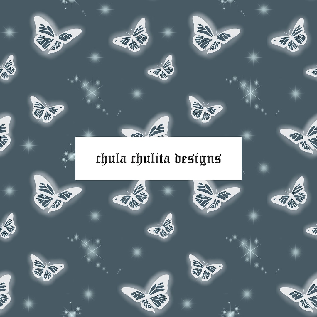 Chola Butterfly Seamless JPEG File, Airbrush Butterfly Photo Backdrop ...