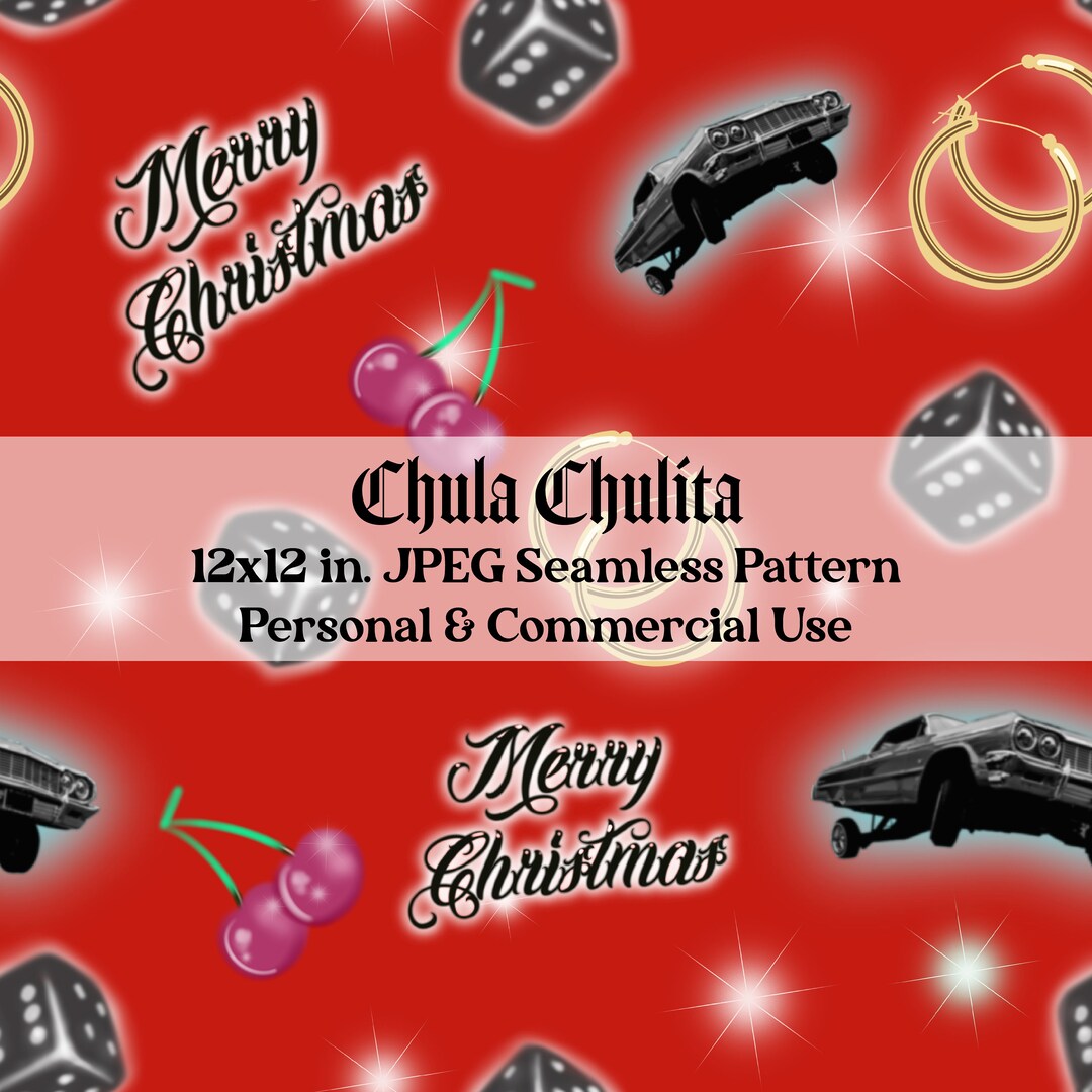 Merry Christmas Chola Photo Backdrop Seamless JPEG File, Airbrush ...