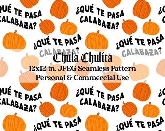 Trick or Treat Halloween Candy Pails SEAMLESS PATTERN Hand Illustrated ...