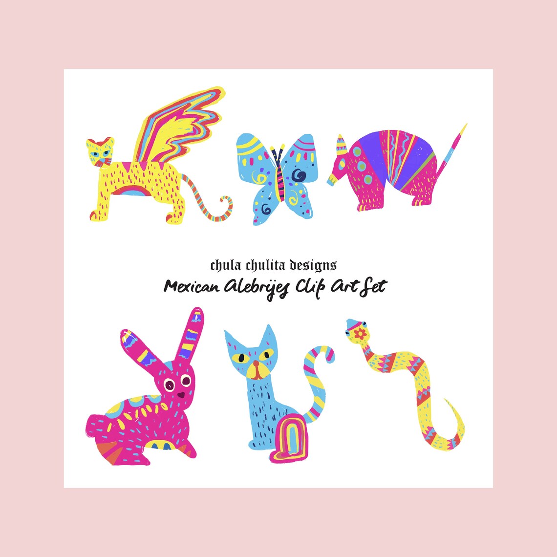 Mexican Alebrijes Clip Art Set PNG File Image File Clip Art - Etsy