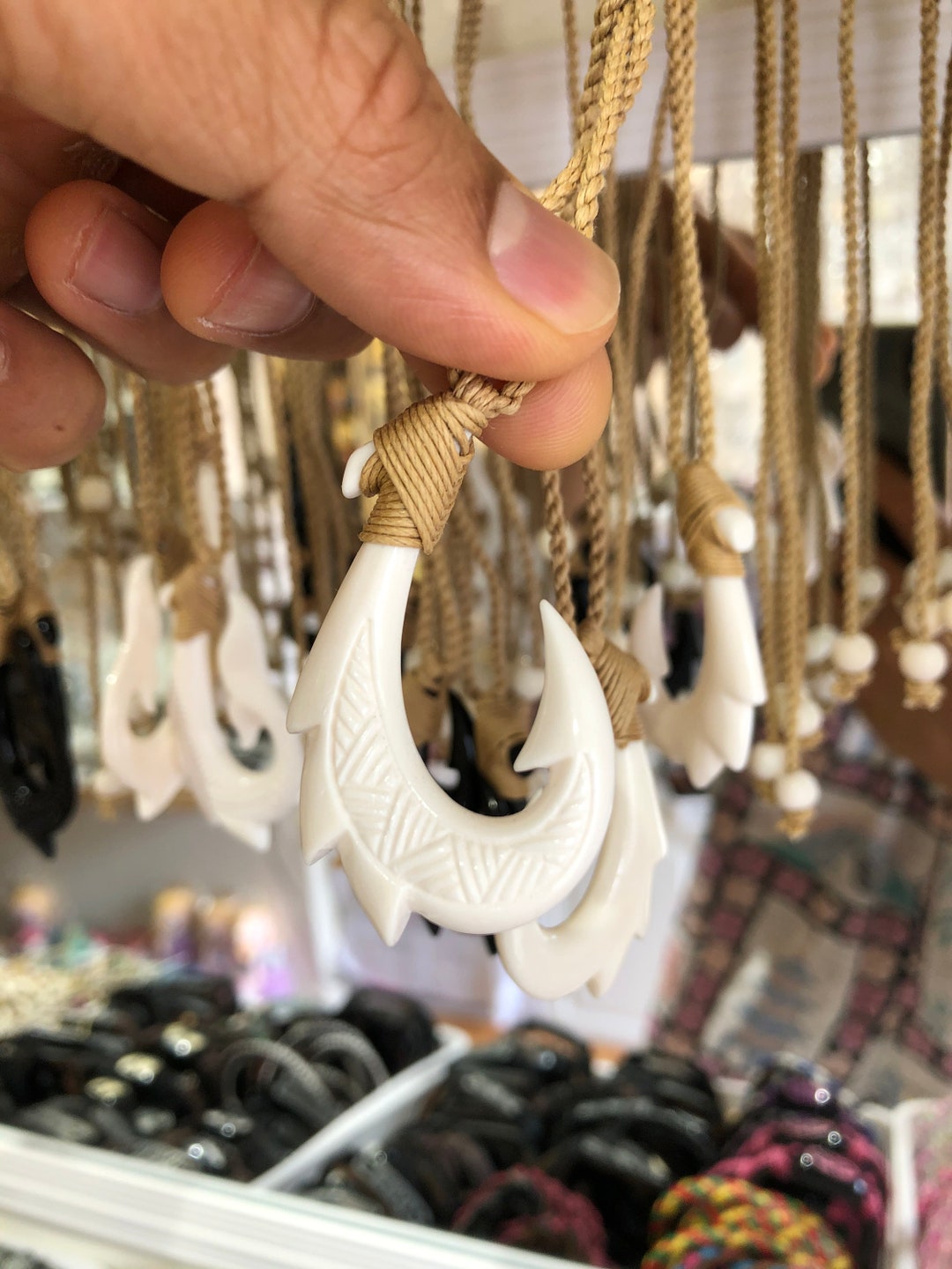 Adjustable Hawaiian Fish Hook Necklace - Etsy