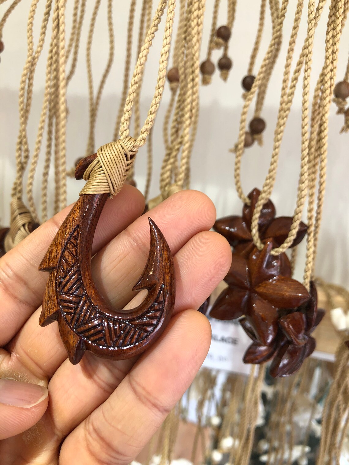 Adjustable Hawaiian Fish Hook Necklace - Etsy