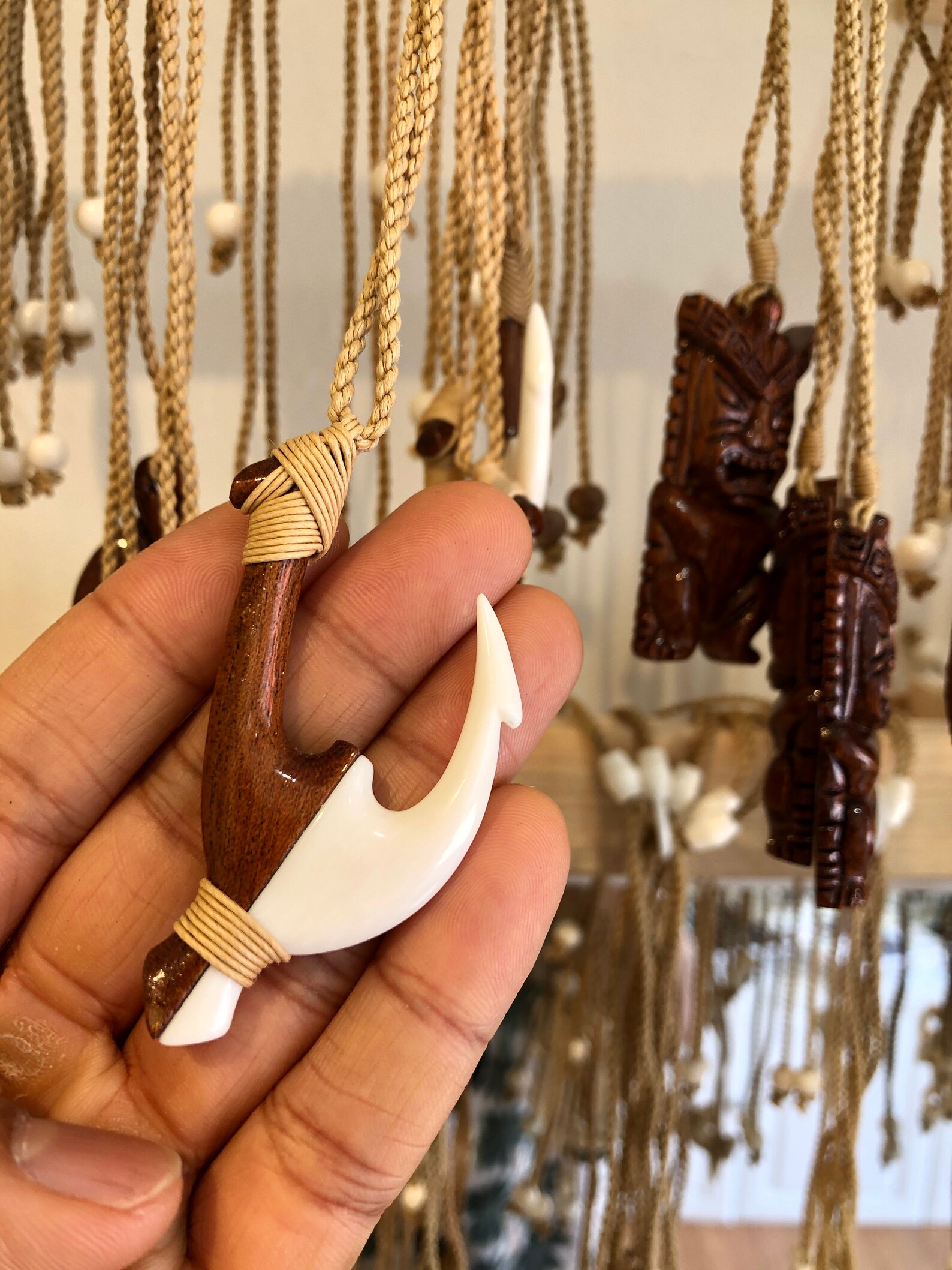 Adjustable Hawaiian Fish Hook Necklace - Etsy UK