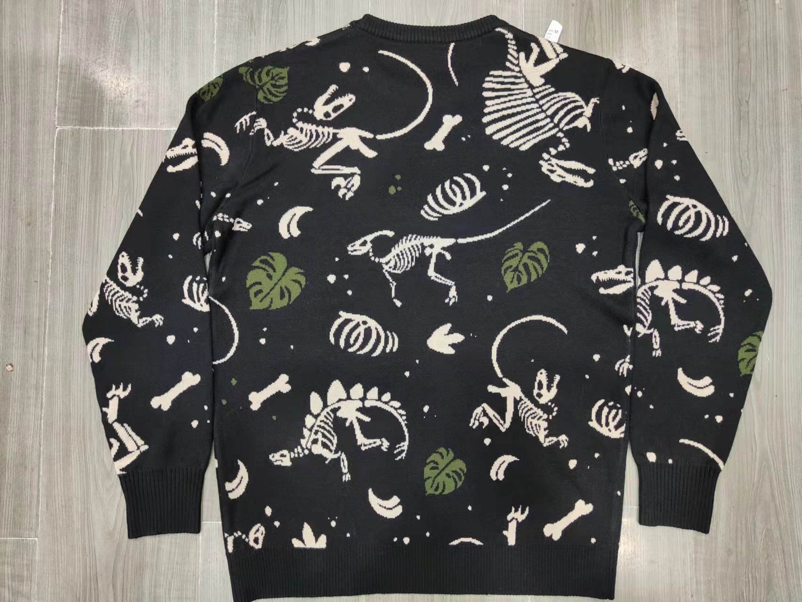 Dinosaur Fossil Knit Sweater Pullover - Etsy
