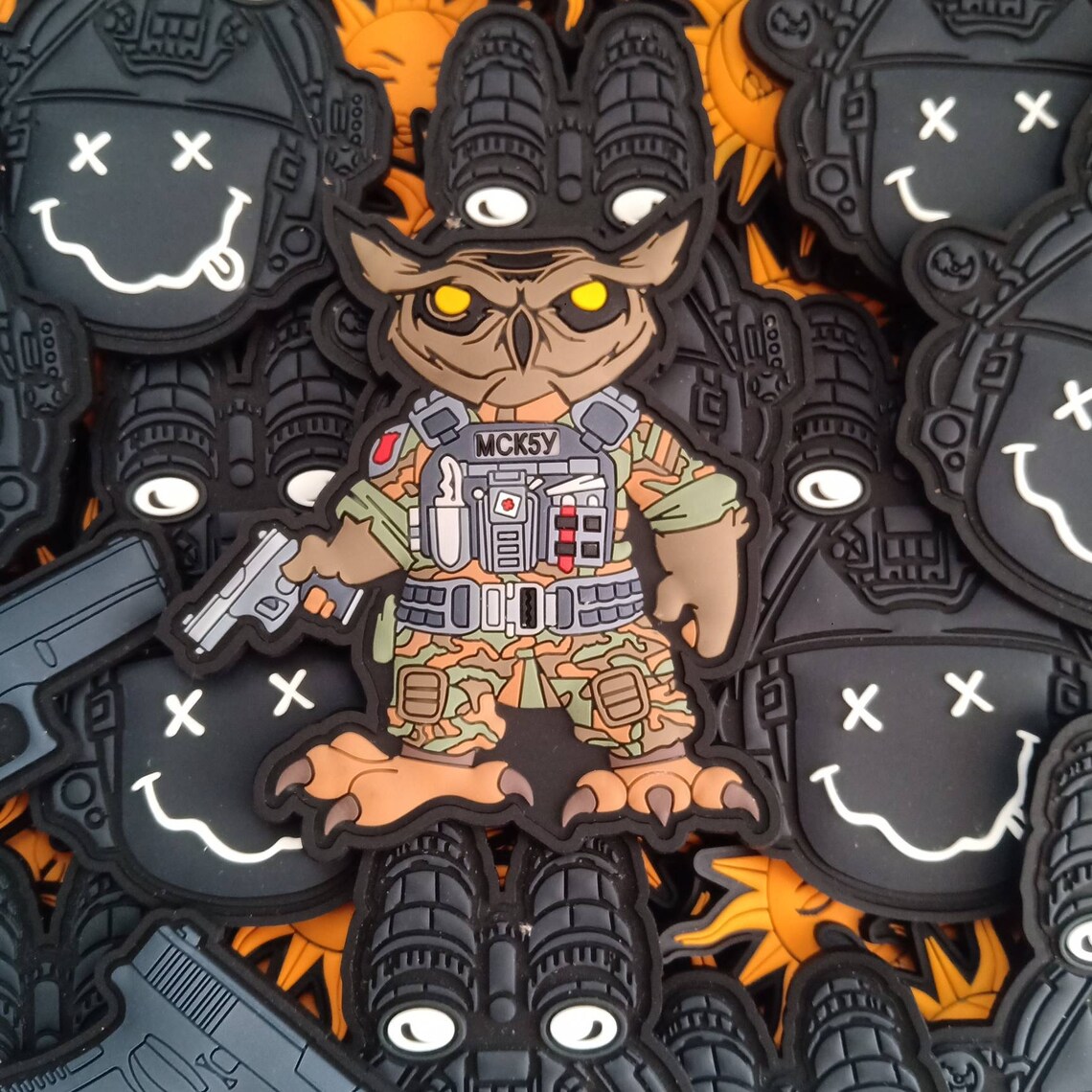 Multicam Owl Military Custom Tactical Anime Patch for Airsoft - Etsy