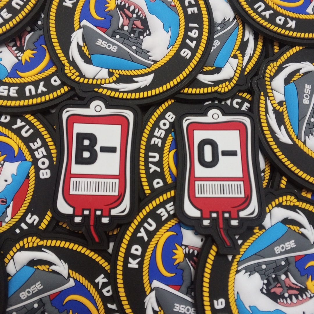 Blood Type Patch A Neg B Negative AB Neg O Neg Edc Tool - Etsy