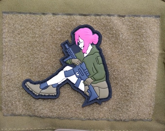 Tactical Anime Girl Patch - Etsy