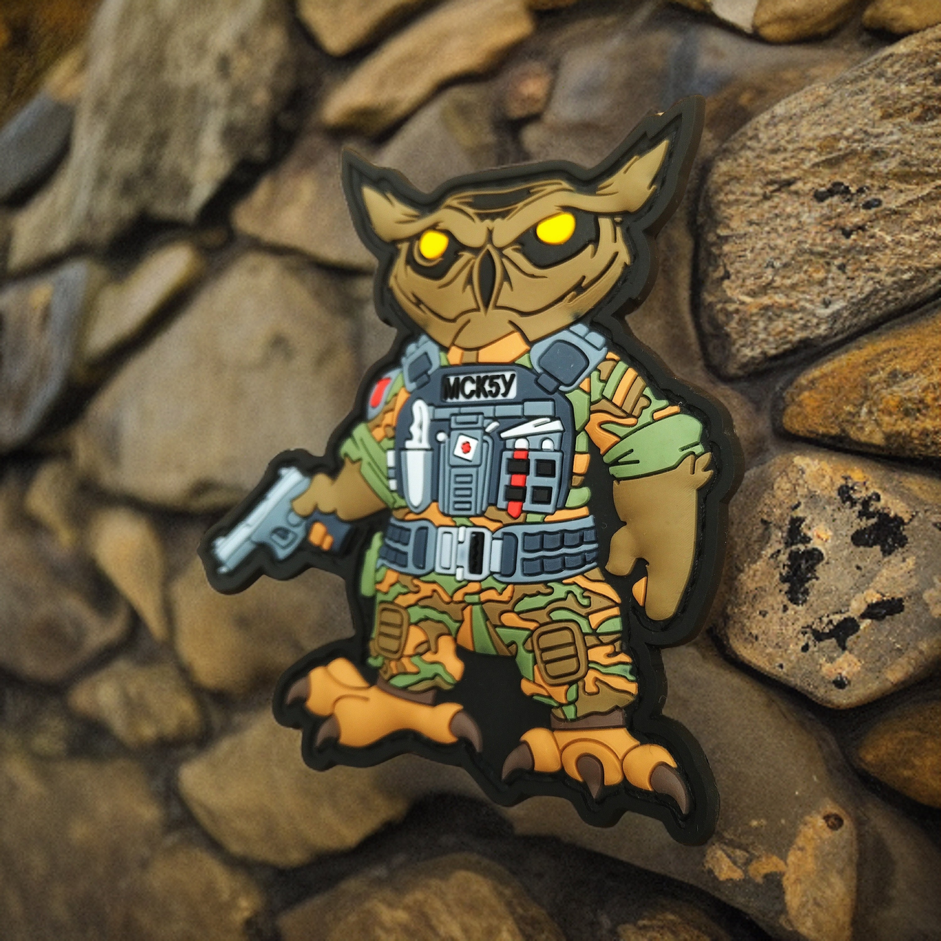 Multicam Owl Military Custom Tactical Anime Patch for Airsoft Gear - Etsy