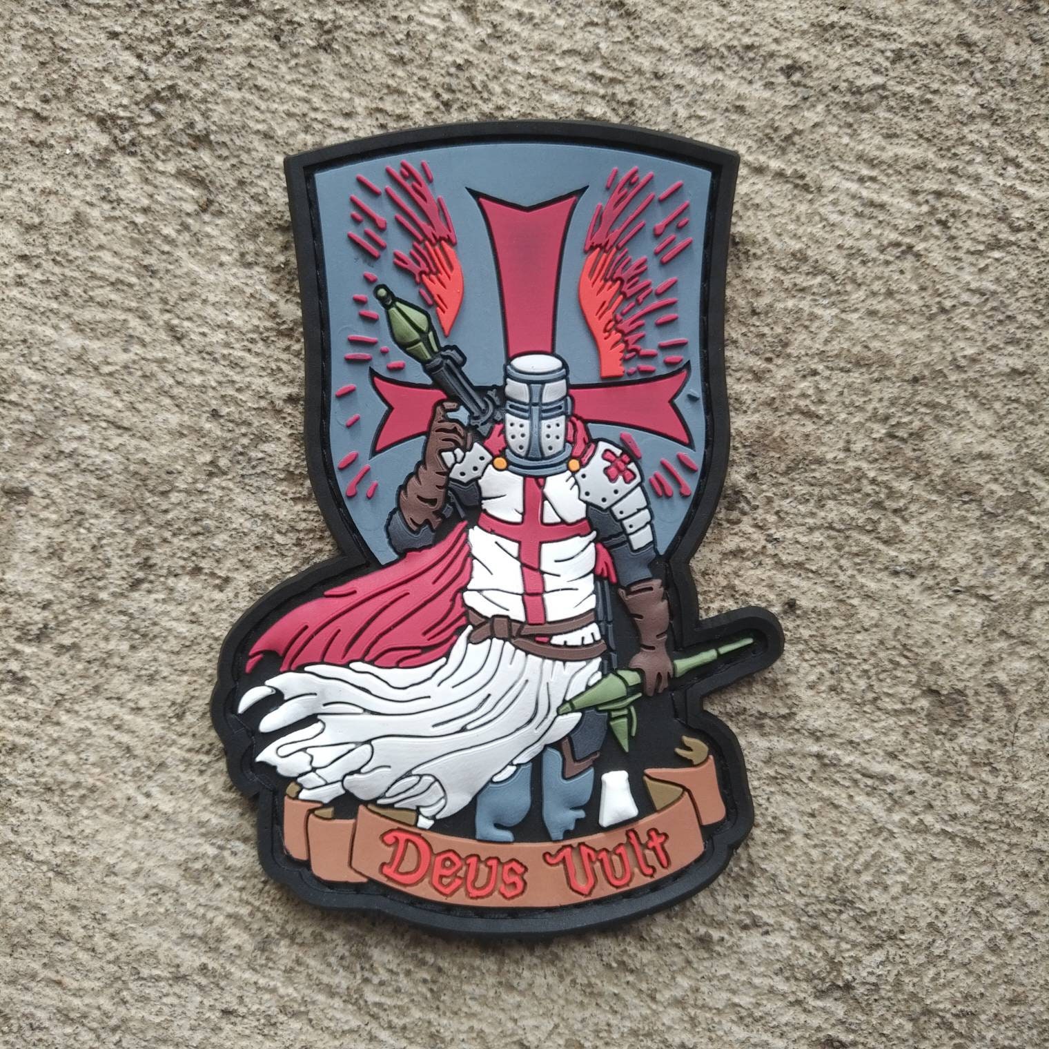 Knight Templar Medieval Crusader Morale patch | Etsy
