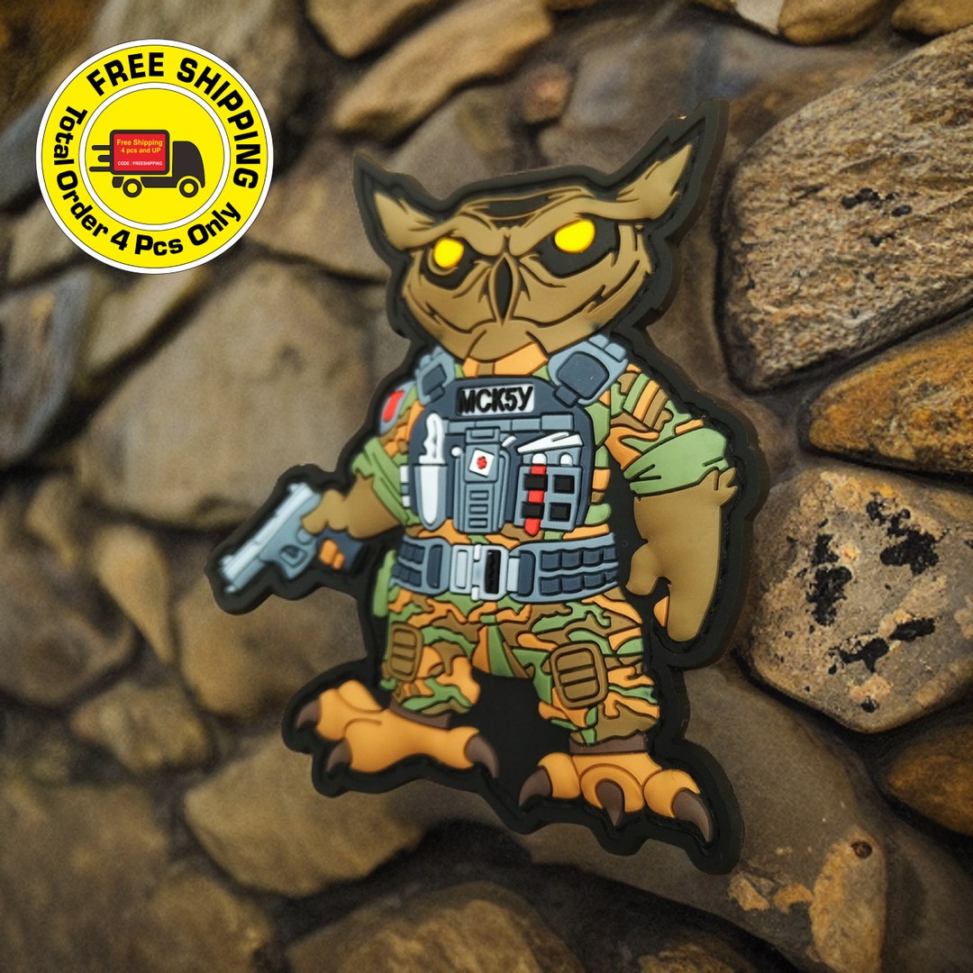 Multicam Owl Military Custom Tactical Anime Patch for Airsoft - Etsy