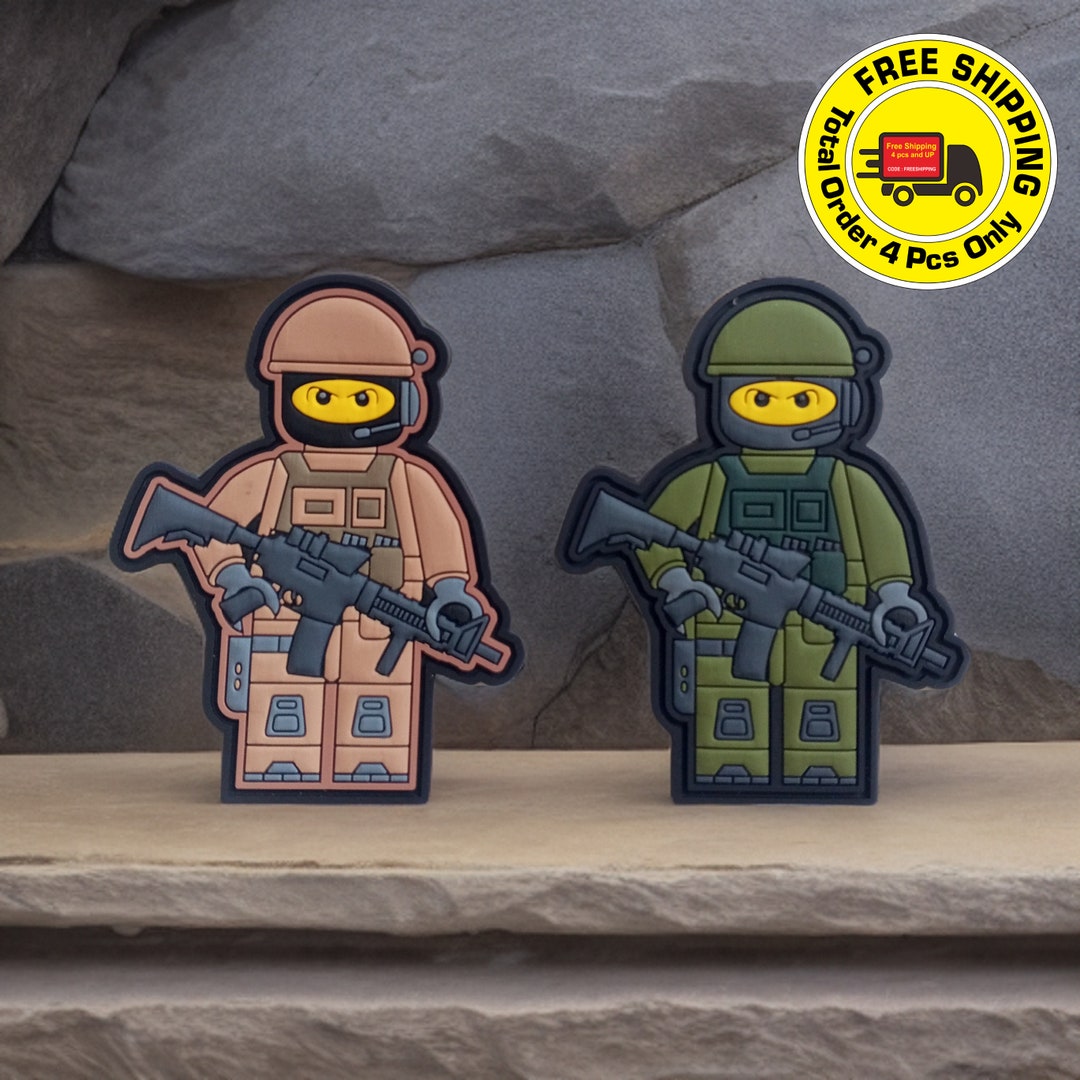 Military Troop Custom Tactical Brick Mini Fig Morale Patches - Etsy