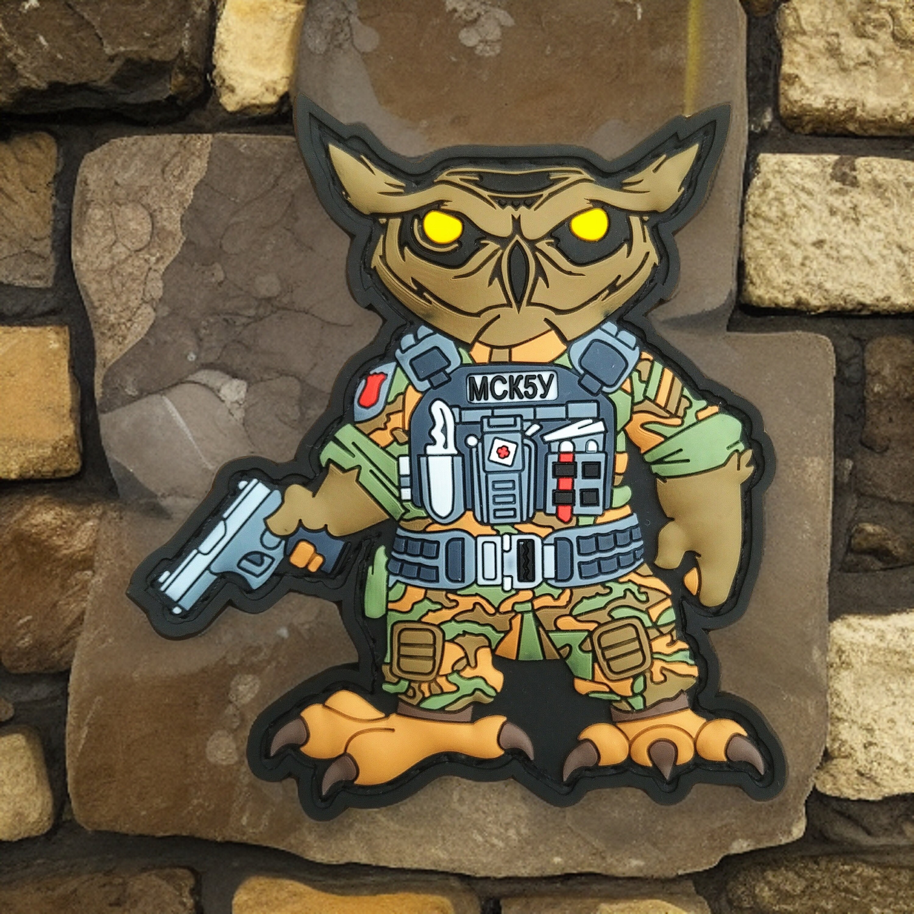 Multicam Owl Military Custom Tactical Anime Patch for Airsoft Gear - Etsy