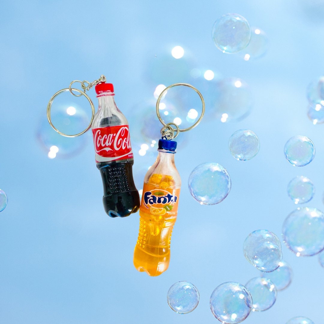 Soda Bottle Key Chain Fanta Bottle Coke Bottle Coca Cola Soda Fun ...