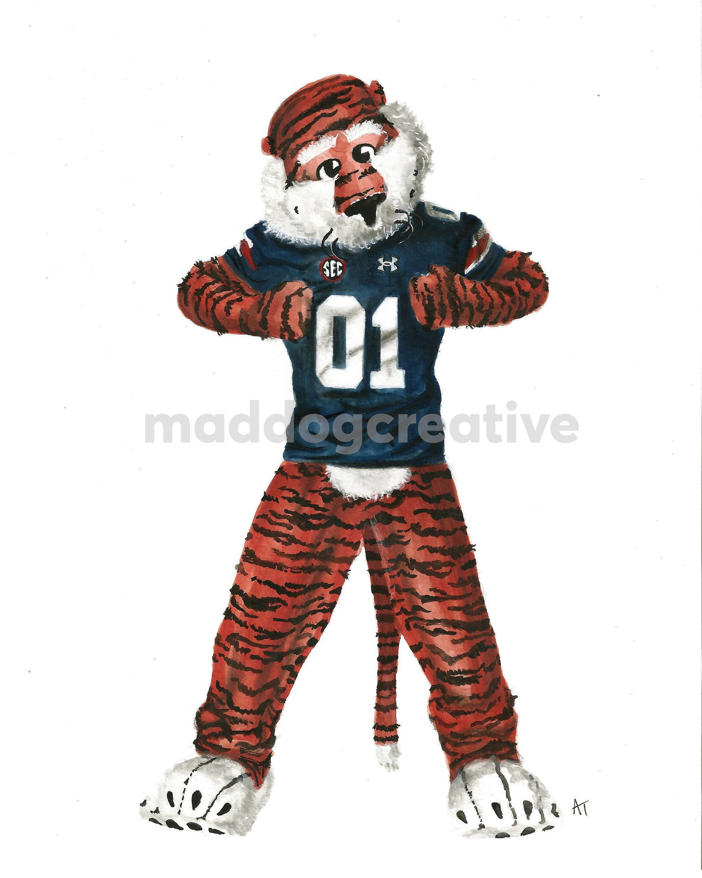 Aubie - Auburn University Mascot - Etsy