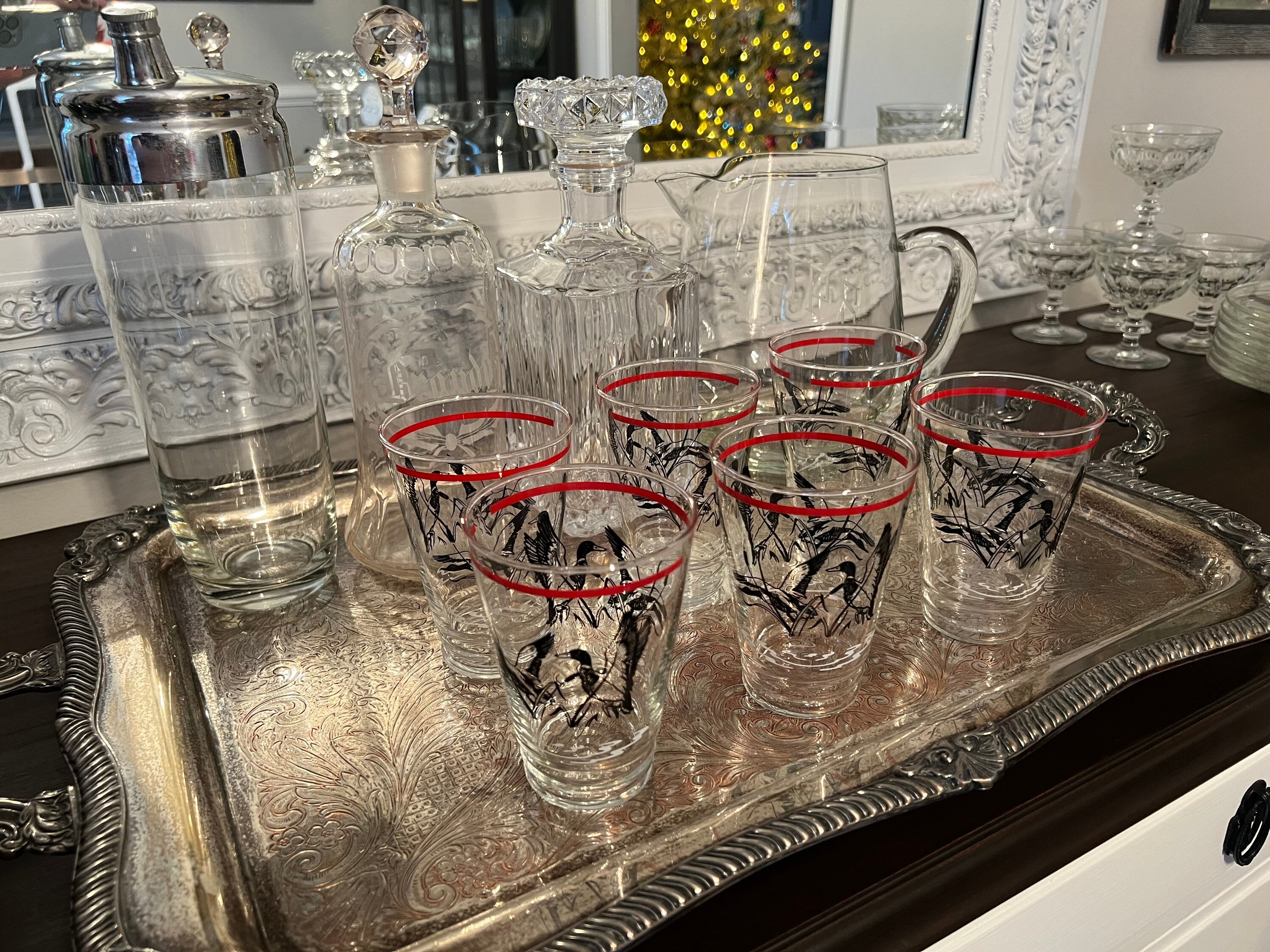 Vintage Libby Duck/mallard 1950s Cocktail Glasses Set of 6 - Etsy