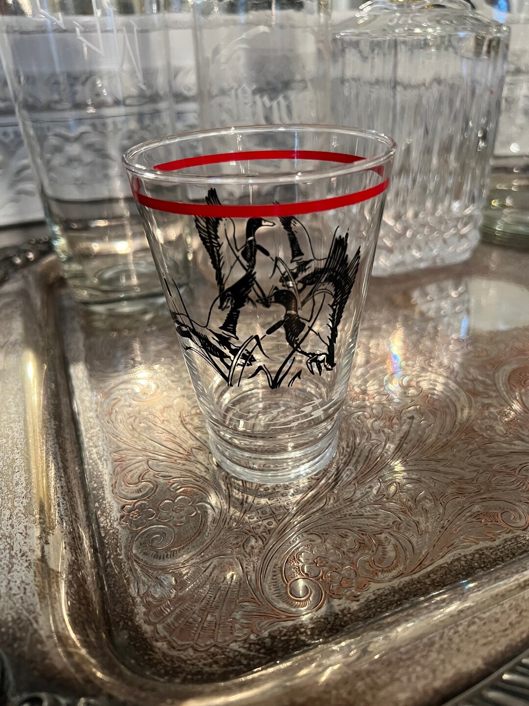 Vintage Libby Duck/mallard 1950s Cocktail Glasses Set of 6 - Etsy