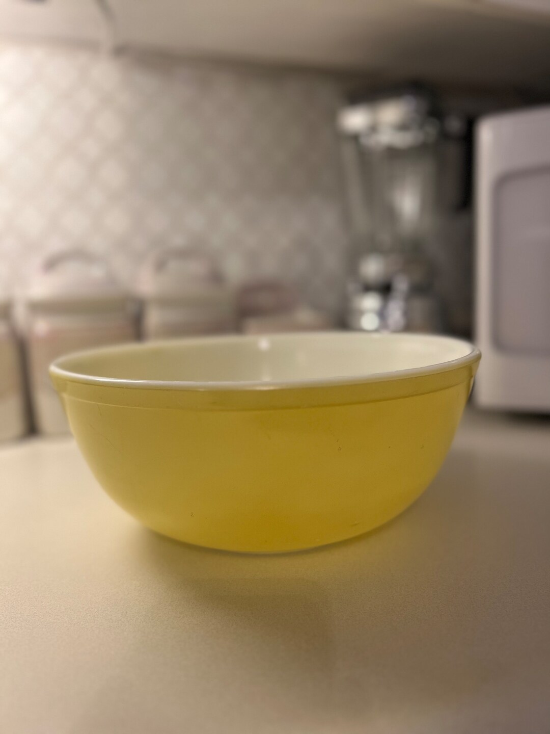 Vintage Primary Yellow Pyrex Mixing Bowl - Etsy