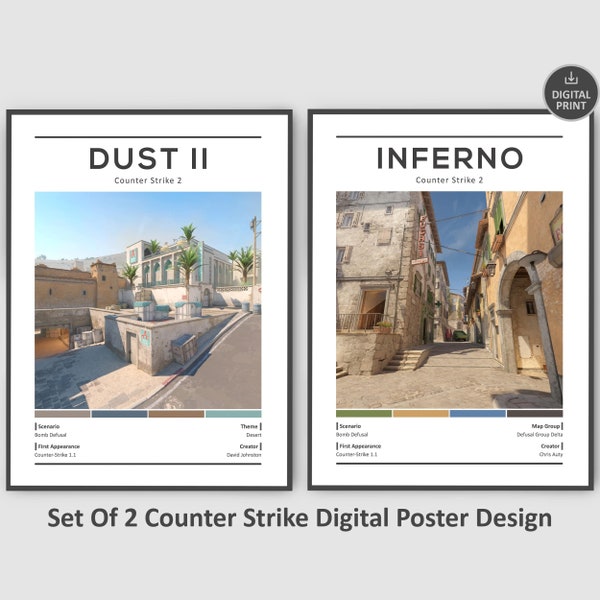 Csgo Map Poster - Etsy UK