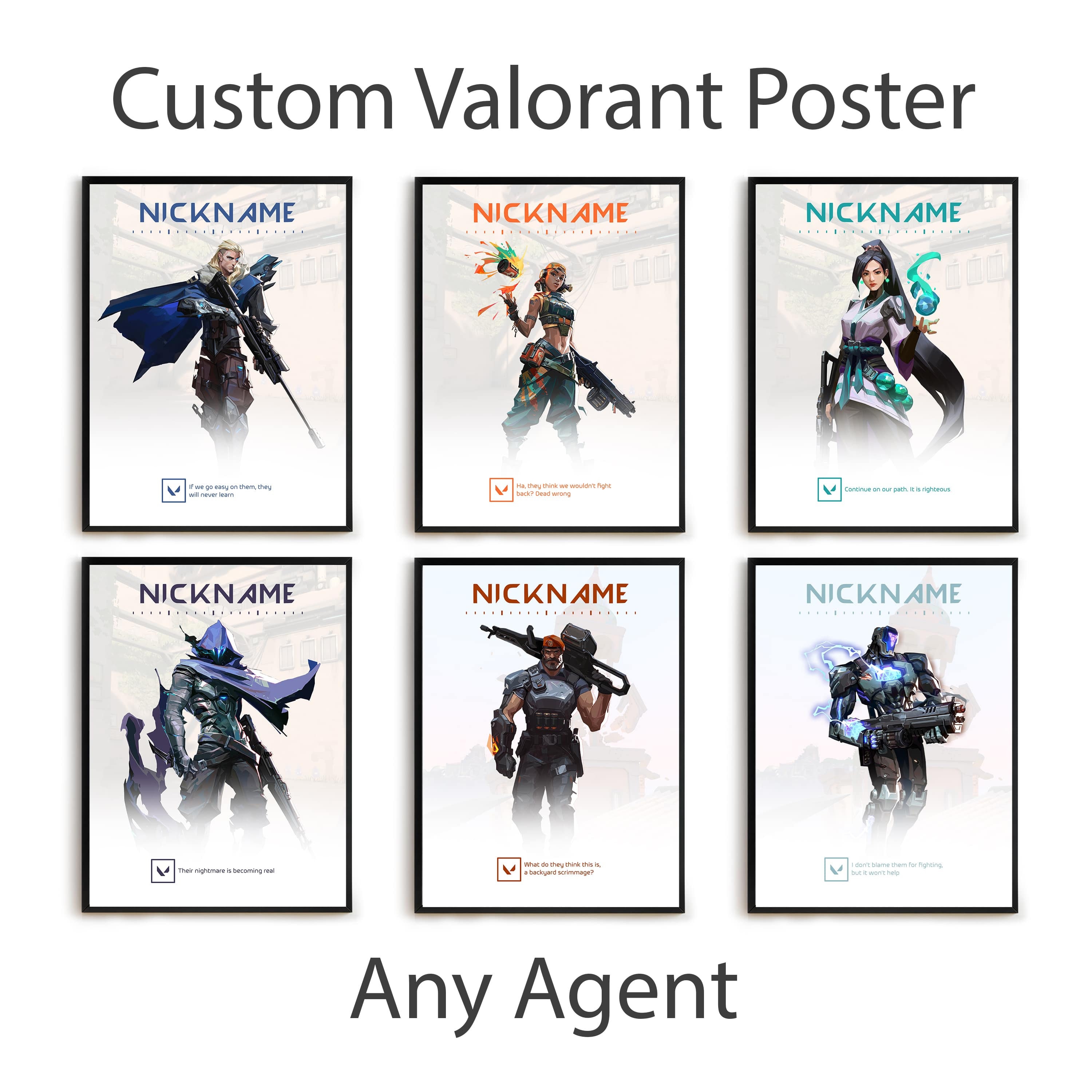 Game Poster Any Agent Personalized Game Gift Print KAYO BREACH Gaming game-poster-any-agent-personalized-game-gift-print-kayo-breach-gaming