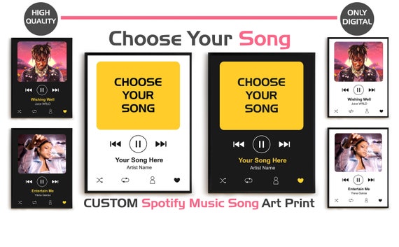 Art & Collectibles Music & Movie Posters Spotify song poster song ...