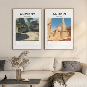 CS2 Ancient and Anubis Posters Minimalist Vertical Poster Designs ...