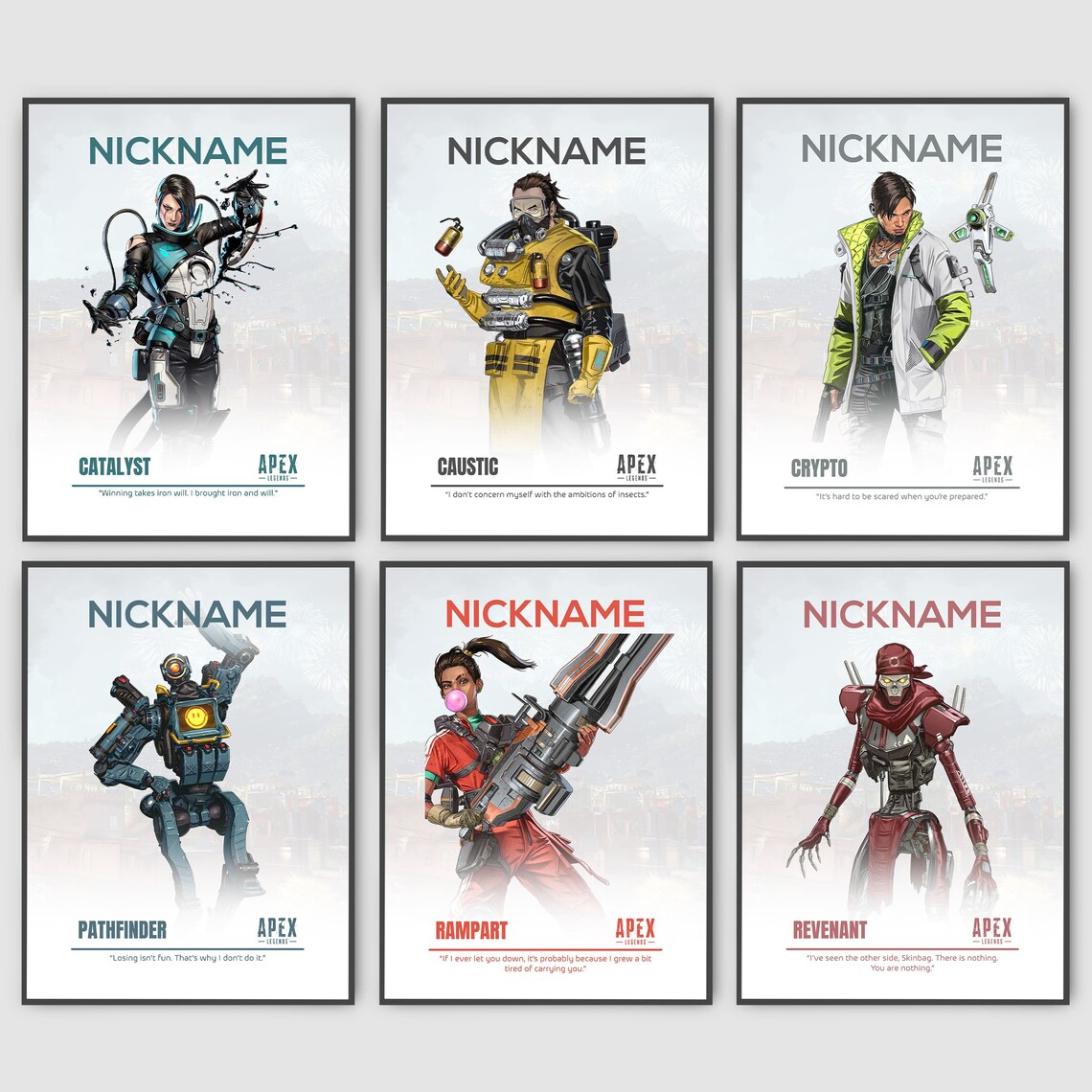 Custom Apex Legends Poster Game Poster Game Gift Print - Etsy UK