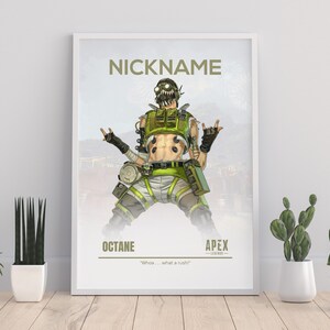 Custom Apex Legends Poster - Game Poster, Game Gift Print, Gaming Decor ...