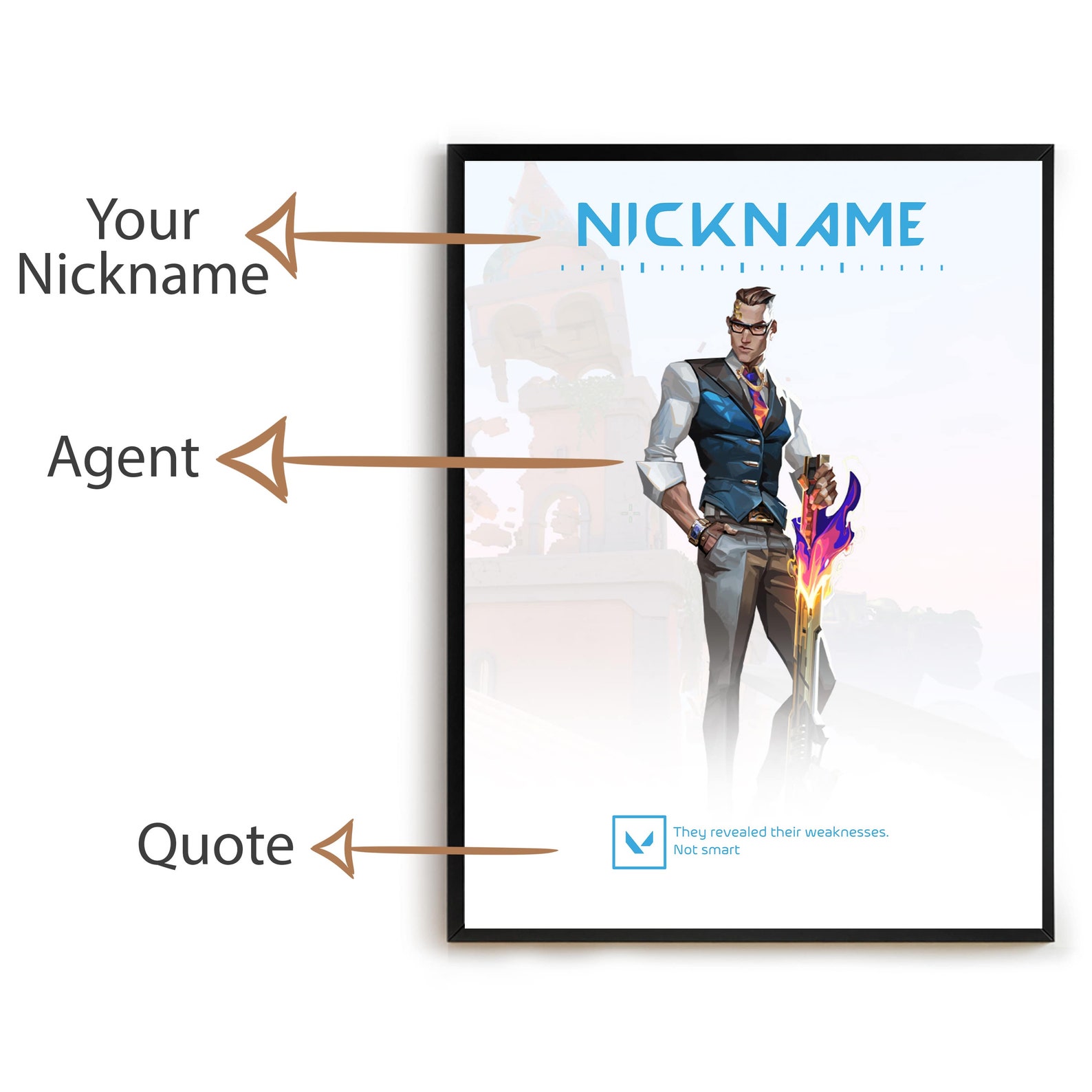 Valorant Poster personalized Any Agent Valorant Wall Art | Etsy