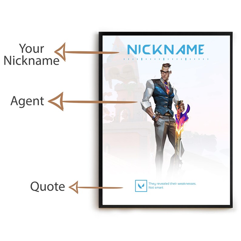 Any Agent Valorant Poster Custom Valorant Print Game Art - Etsy UK