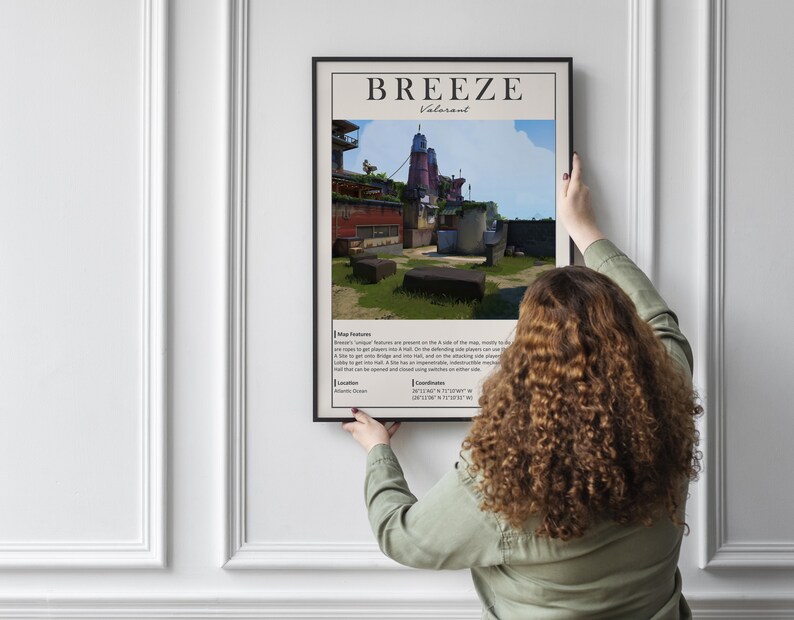 Valorant Map Breeze Print Gaming Poster Game Room Game - Etsy