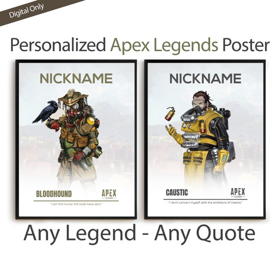 Personalized Apex Legends Poster Game Poster Bloodhound - Etsy