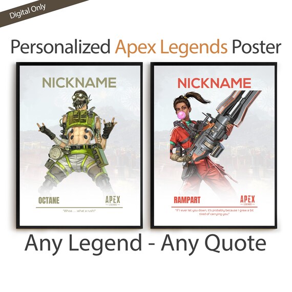 Custom Apex Legends Poster Game Poster Game Gift Print | Etsy UK