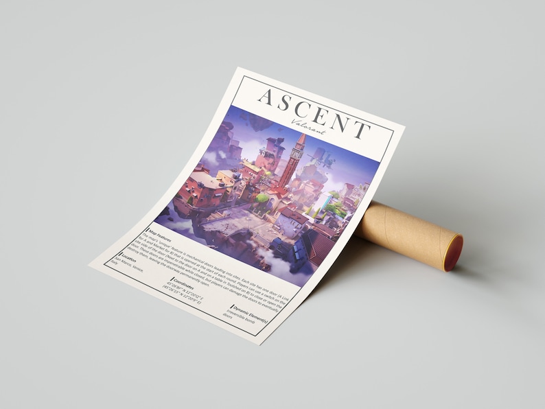 Valorant Map Ascent Print Valorant Poster Art Print - Etsy Canada