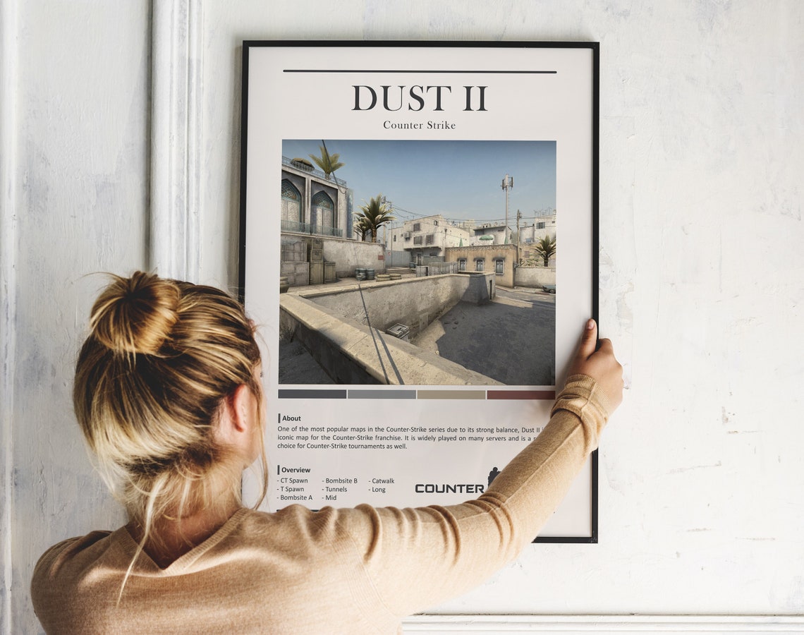 CSGO: Dust 2 Poster Counter-strike Global Offensive Gaming - Etsy