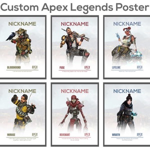 Custom Apex Legends Poster Game Poster Game Gift Print | Etsy UK