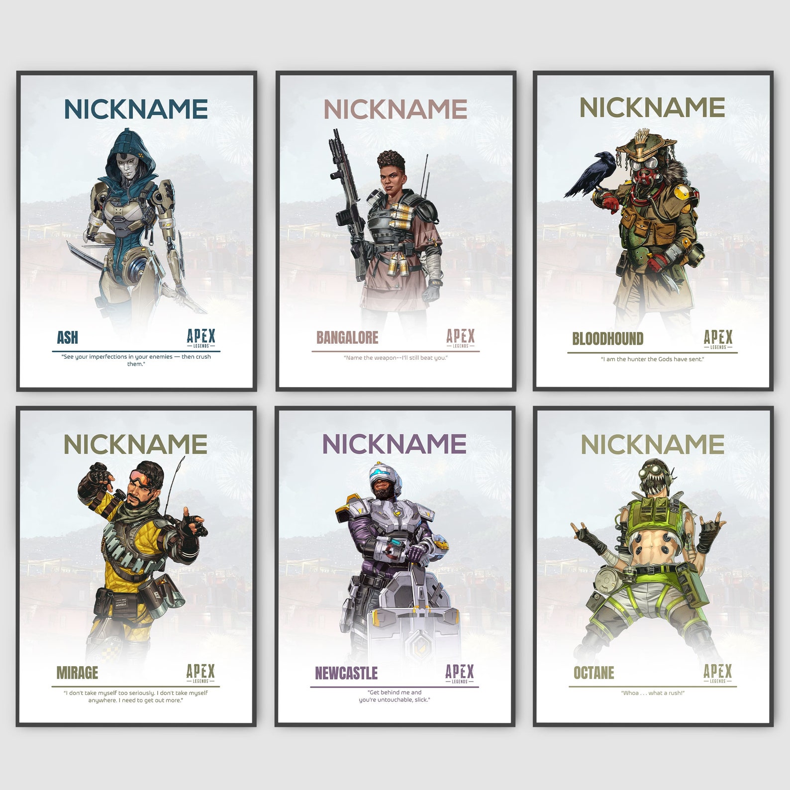 Custom Apex Legends Poster Game Poster Game Gift Print - Etsy UK