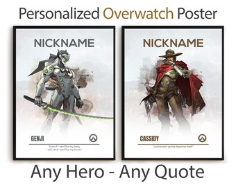 Overwatch Genji Poster - Etsy