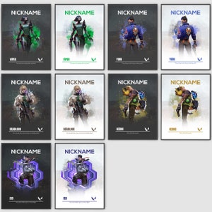 Custom Valorant Poster - Printable Game Wall Art Design, Gamer Print ...