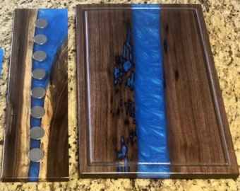 HANDCRAFTED Flowing River Cutting Board 18x12 Cedar & Resin - Etsy Canada