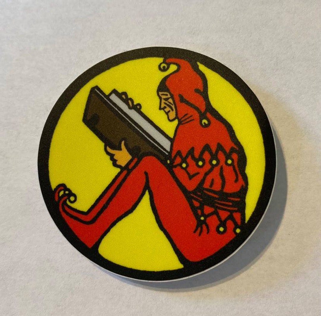 Reading Jester Sticker - Etsy