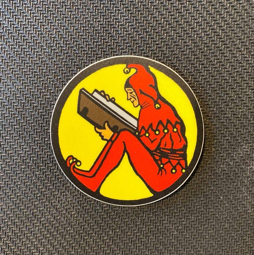Reading Jester Sticker - Etsy