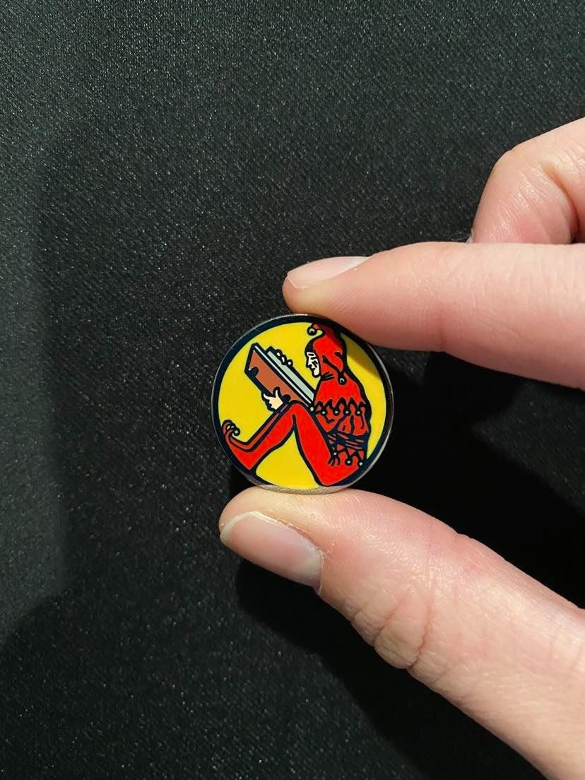 Reading Jester Pin - Etsy