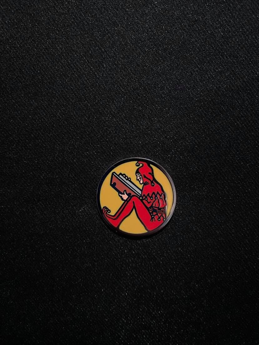 Reading Jester Pin - Etsy